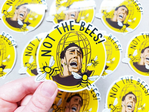 Not the Bees Sticker Nicolas Cage Funny Laptop Stickers - Etsy