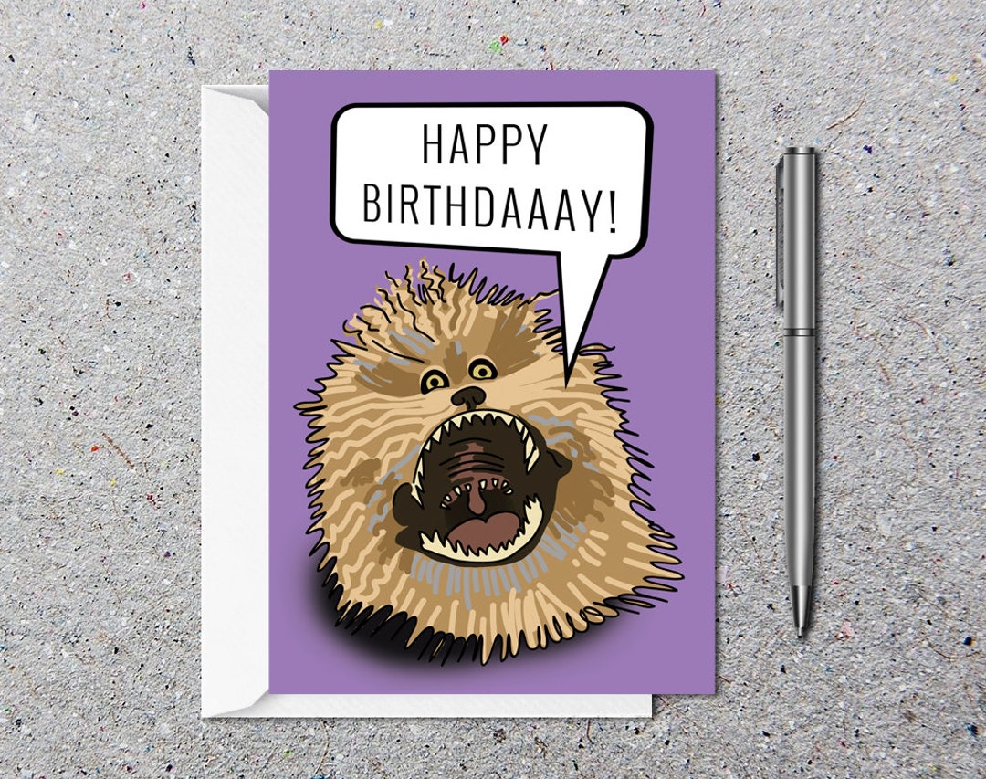 The Dark Crystal Birthday Card Greetings Card Fizzgig Blank - Etsy