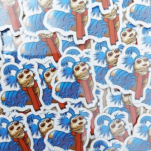 Small Labyrinth Worm Vinyl Sticker, Cute Laptop Stickers, Vinyl Decal ...