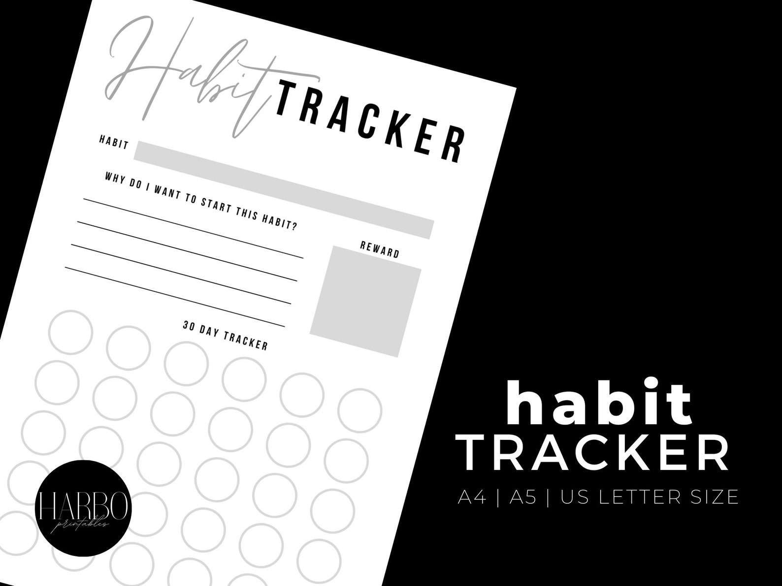 Printable Habit Tracker Page Printable Habit Tracker Insert - Etsy