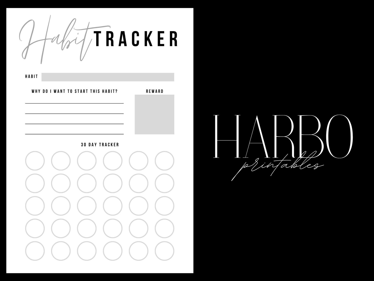 Printable Habit Tracker Page Printable Habit Tracker Insert - Etsy