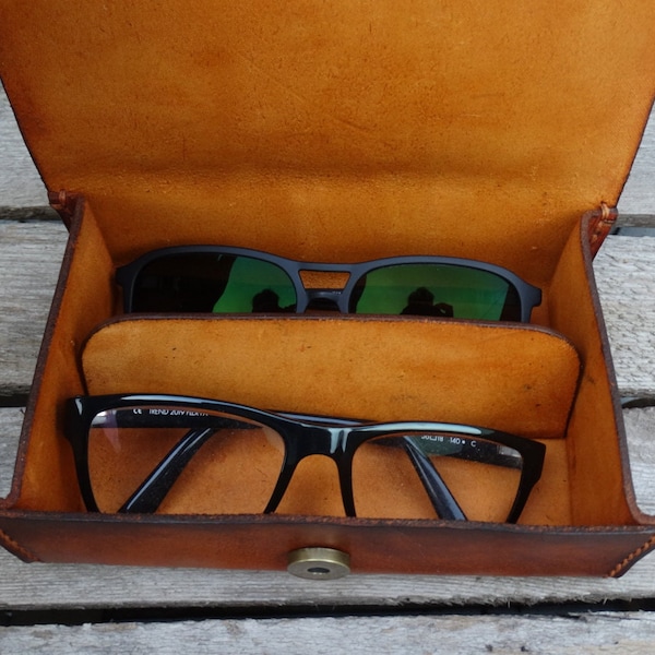 Double Eyeglass Case - Etsy
