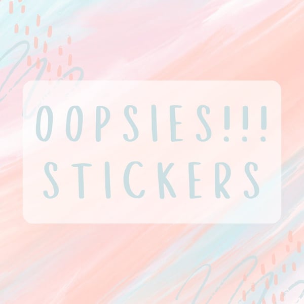 Oops Stickers - Etsy