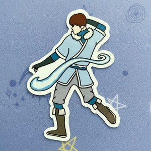 BTS as ATLA Benders Die Cut Stickers | Matte, Waterproof, Laptop ...