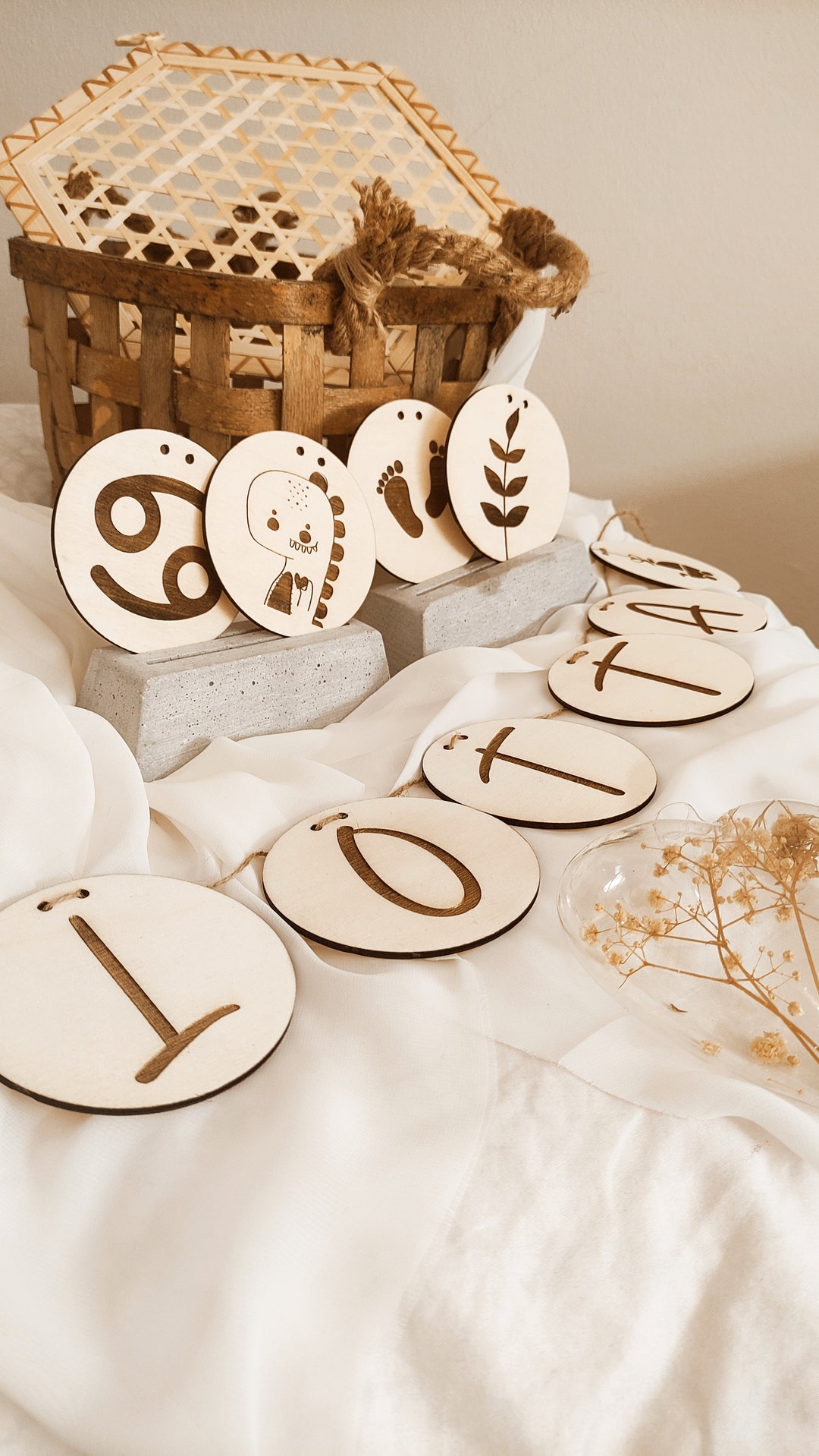 Name Garland Made of Wood | Personalized Garland | Children's Room ...