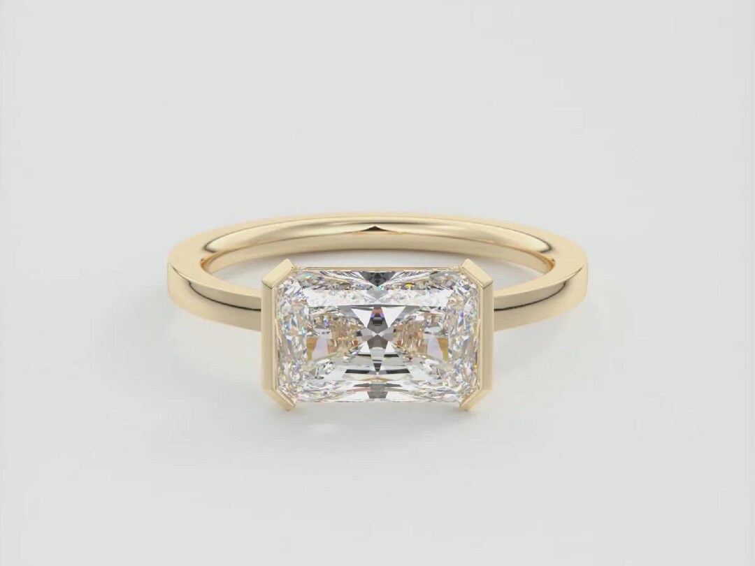 6x9 MM Elongated Radiant Cut Moissanite Solitaire-2.25 CT Iced Out ...