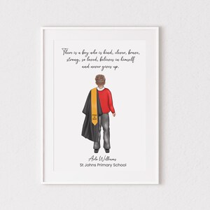 Personalised Primary School Leaver Graduation Print, Gift, Year 6 ...
