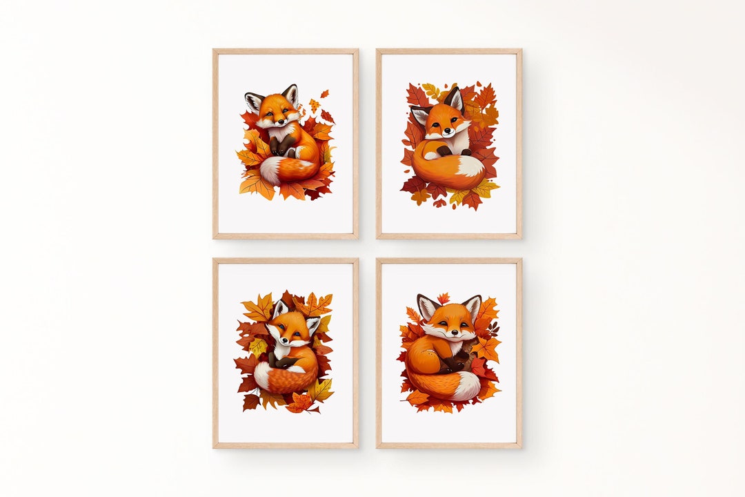 Fox Nursery Prints, Nursery, Decor, Bedroom, Wall Art, Wall Decor ...