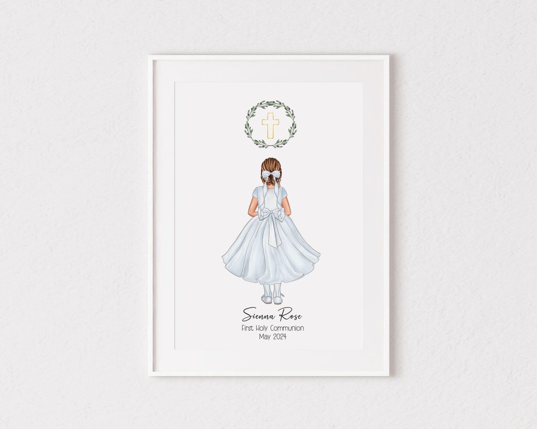 Personalised First Holy Communion Print, Holy Communion Gift, 1st ...