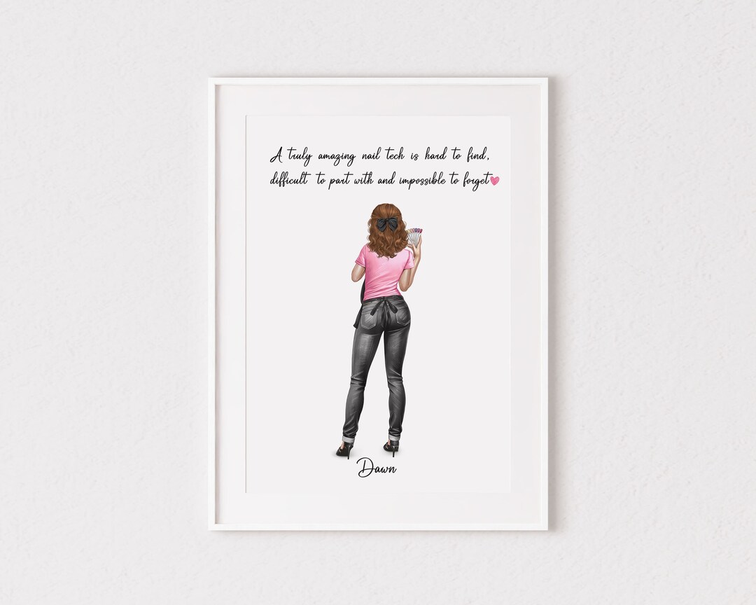 Personalised Nail Tech Thank You Gift, Nails, Beauty, Beauty Technician ...