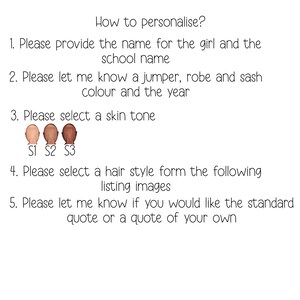 Personalised Primary School Leaver Graduation Print, Gift, Year 6 ...