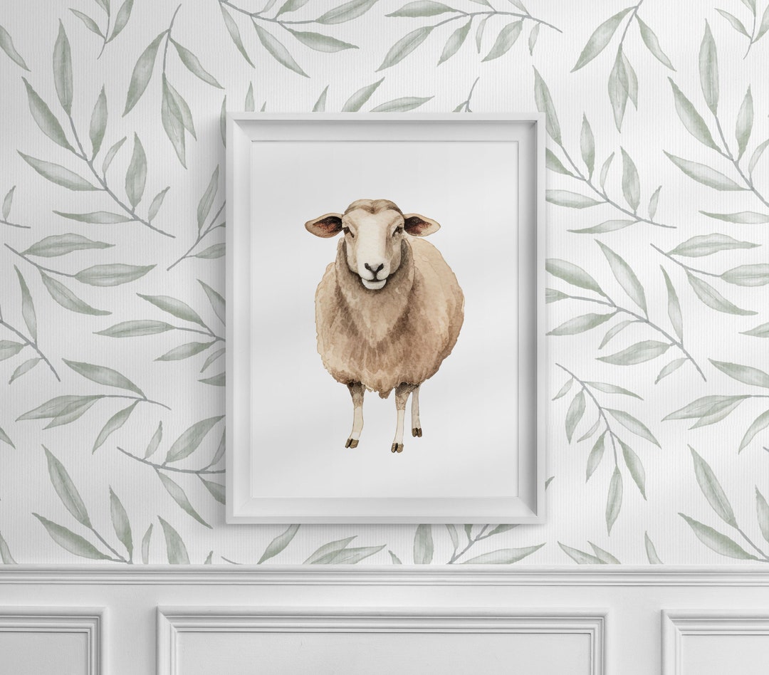 Sheep Print, Farm Print, Farm Animal, Decor, Wall Art, Wall Decor ...