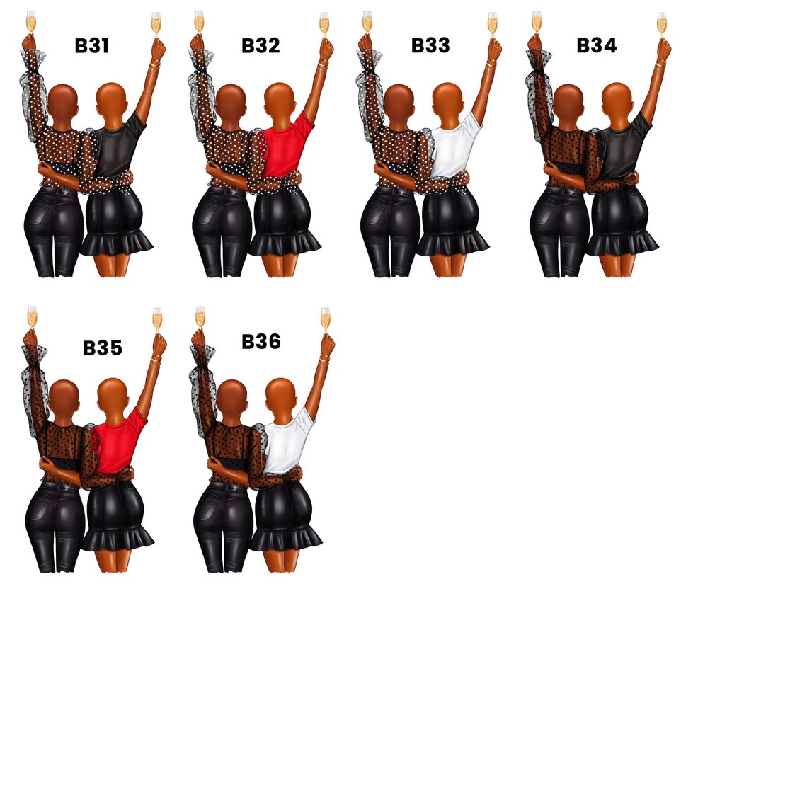 Personalised Best Friend Print 4 Friends or 6 Friendsa4 or A5 - Etsy UK