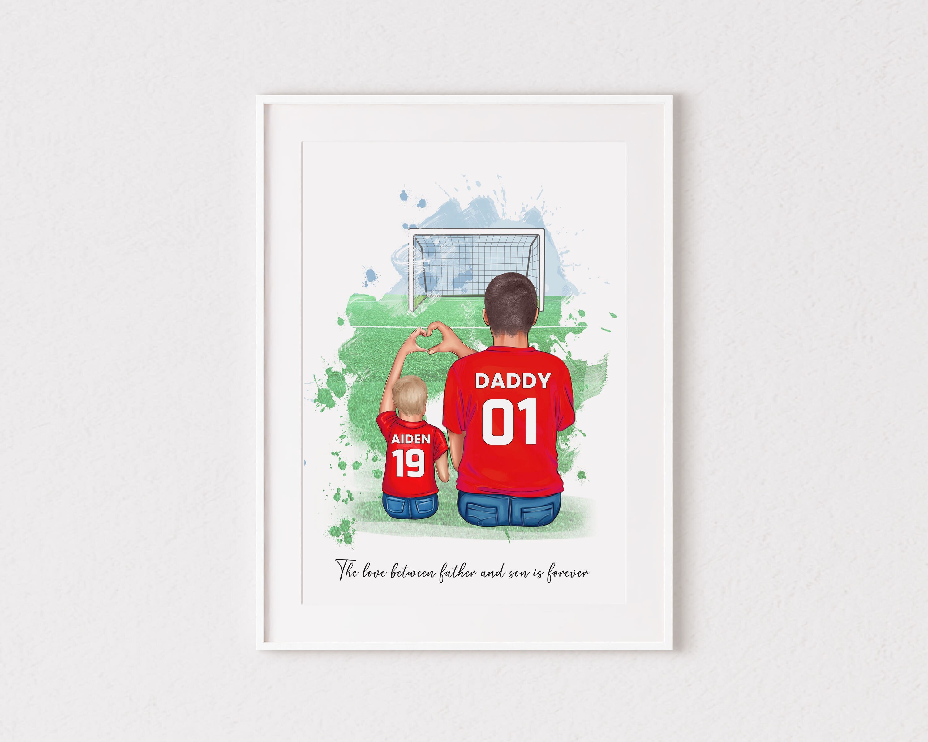 Football Dad And Son