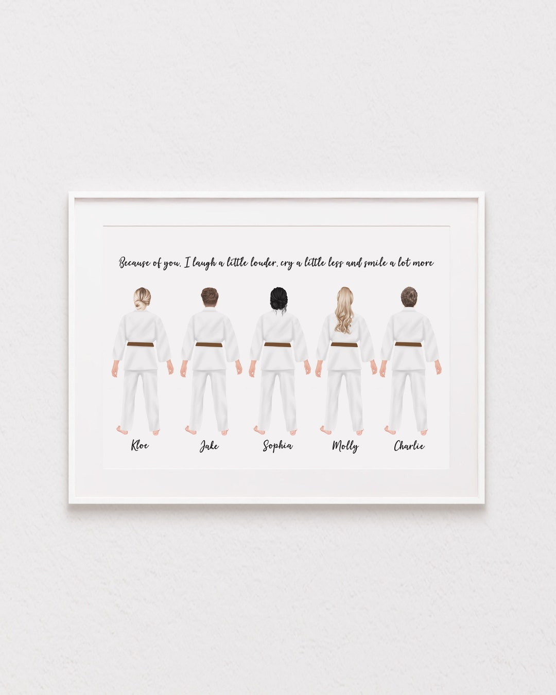 Personalised Karate Friends Print, Karate, Friends, Friendship, BFF ...