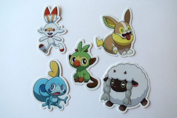 PKMN Sword and Shield 3 Vinyl Stickers - Etsy