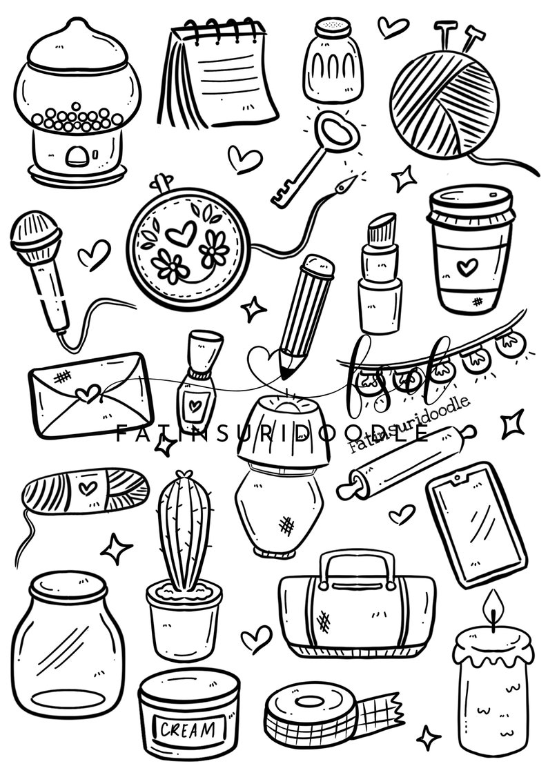 Printable Doodle Sheets for Kids and Adults Fun Coloring Page for Kids ...