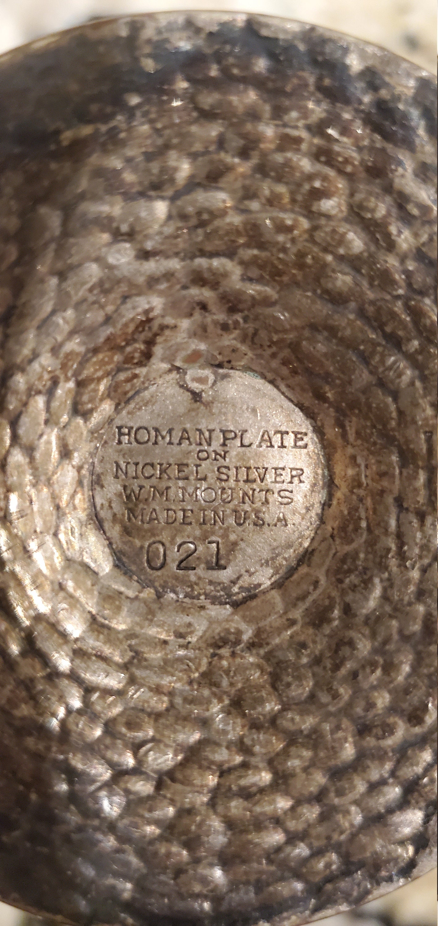 Antique Hammered Homan Plate Nickel Silver W.m.mounts USA 021 Goblets ...
