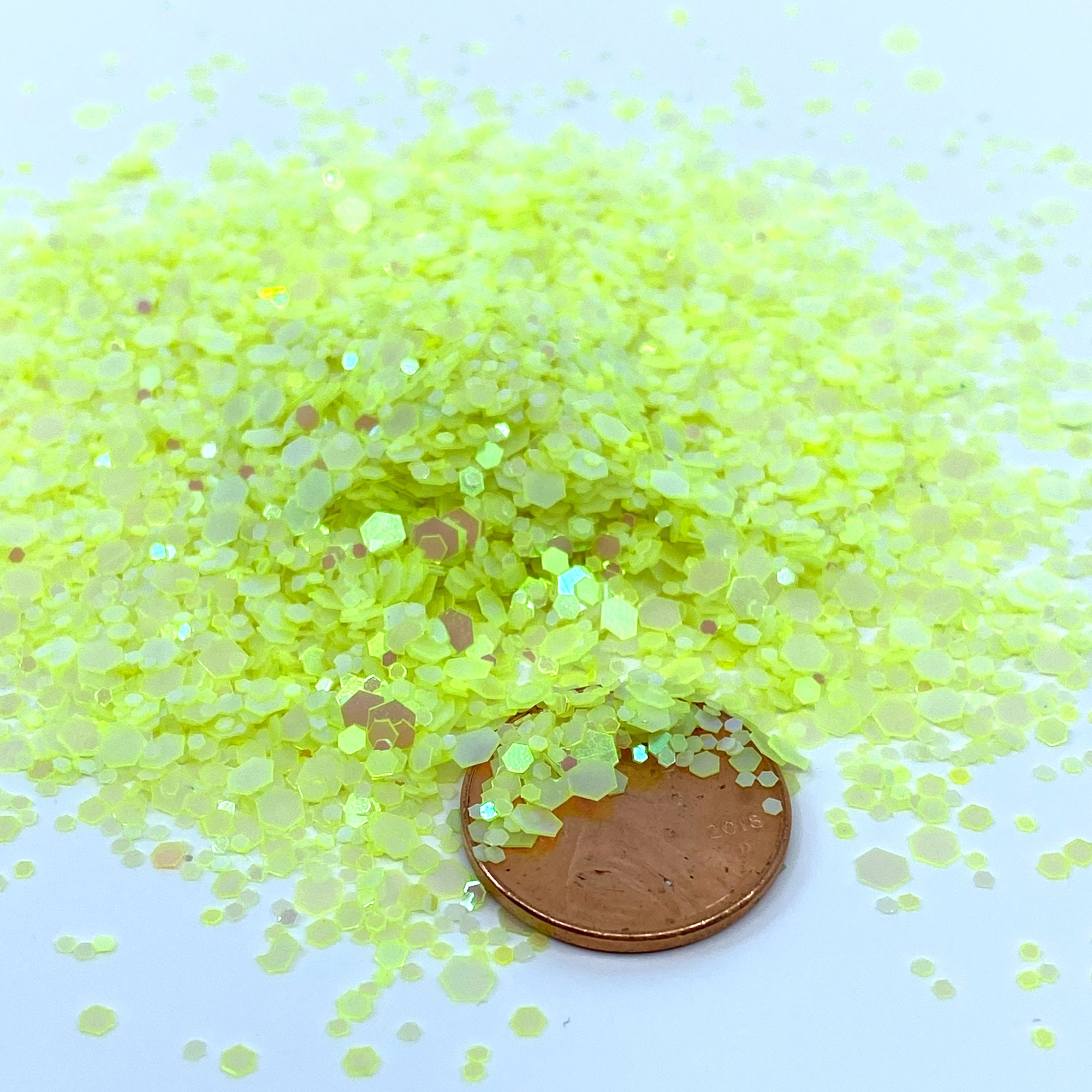 Glow in the Dark Yellow Mixed Glitter Solvent Resistant - Etsy