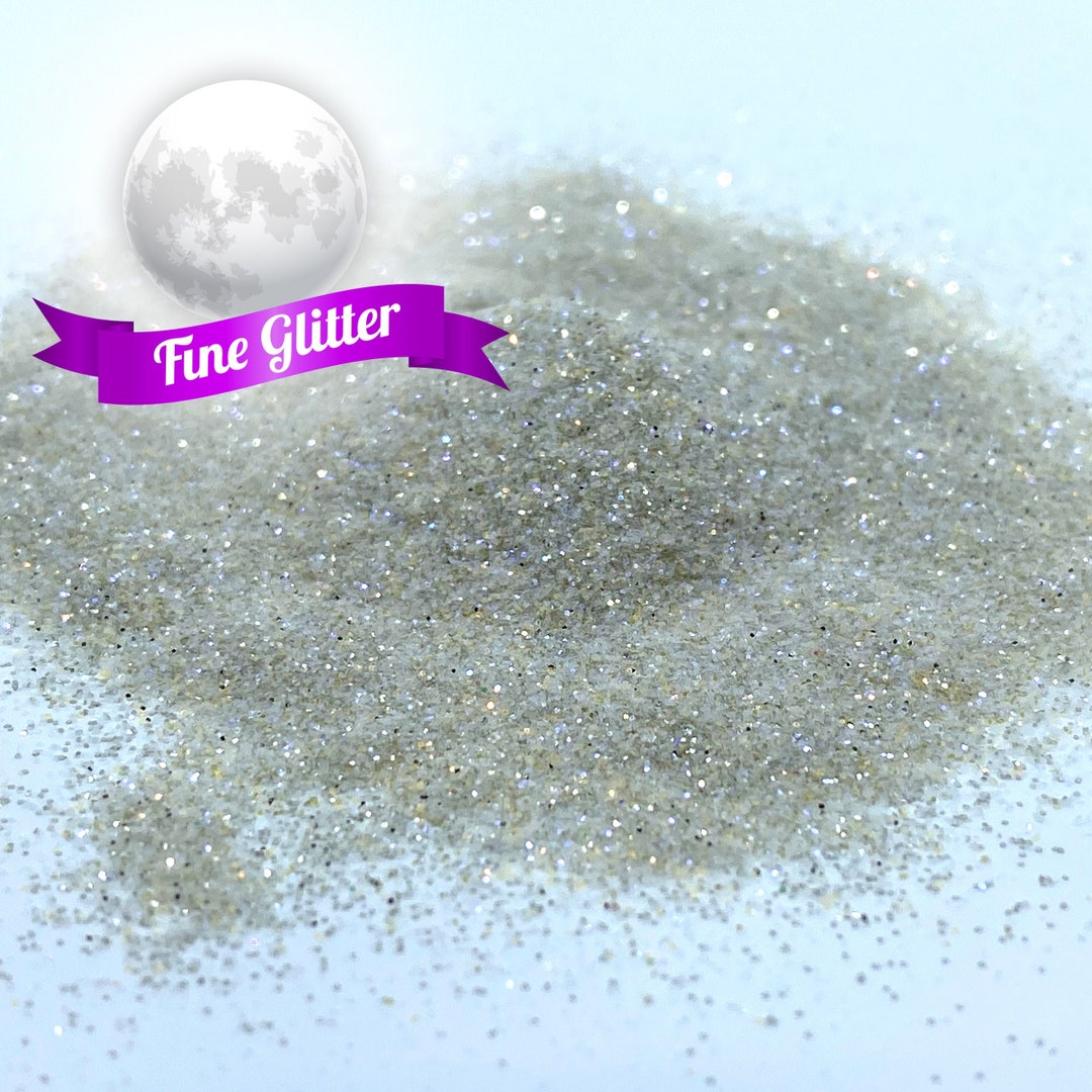 Moon Dust Silver Fine Glitter, Solvent Resistant Glitter for Tumblers ...