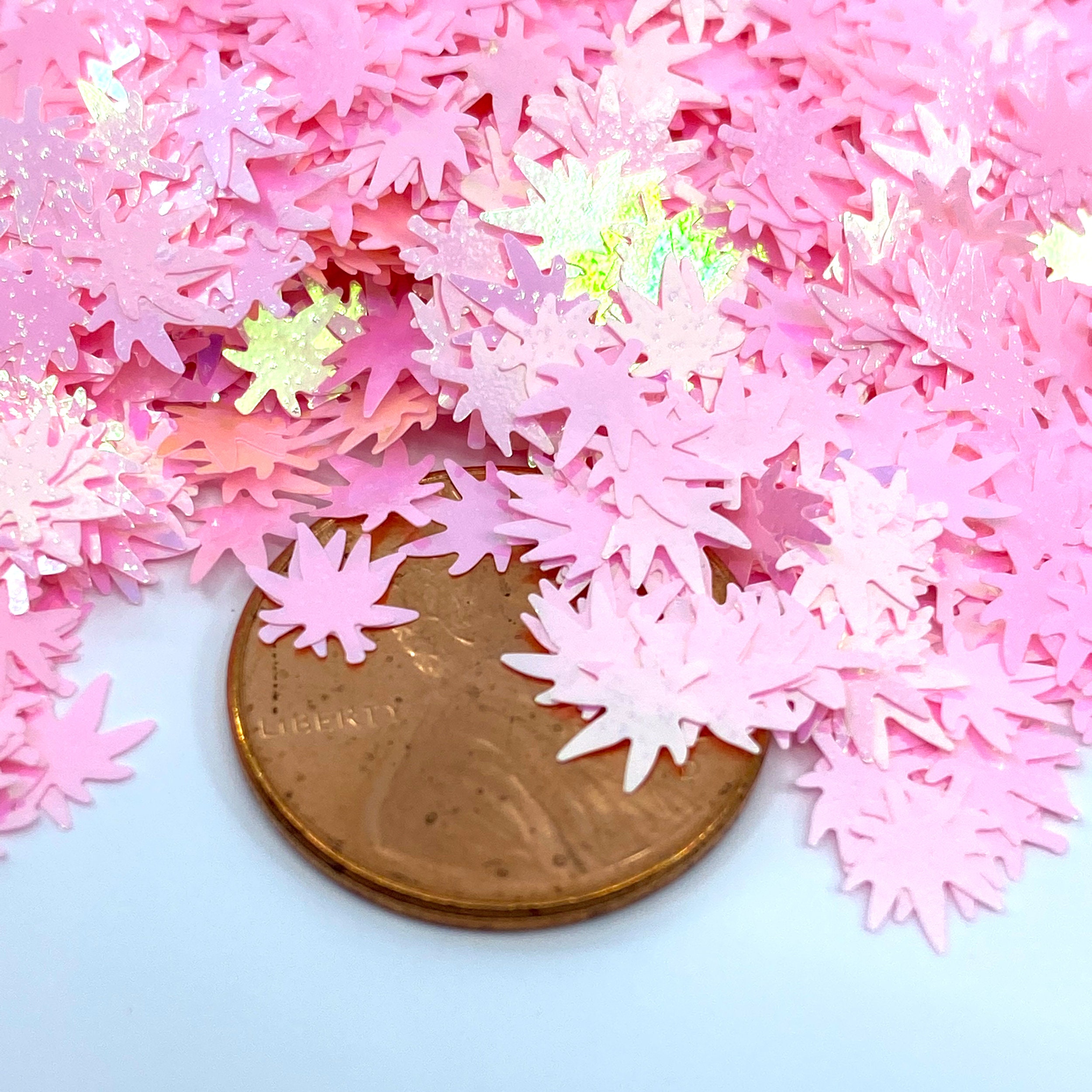 Pink Cannabis Leaf Shape Glitter Solvent Resistant Hemp Pot | Etsy