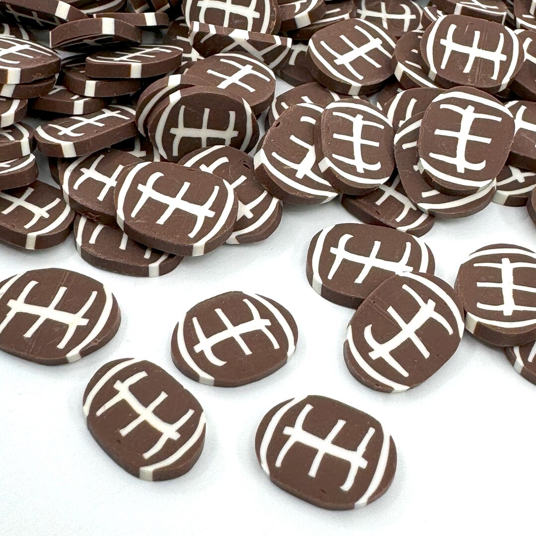 Football Clay Glitter Shapes Football Confetti Brown Footballs Football ...