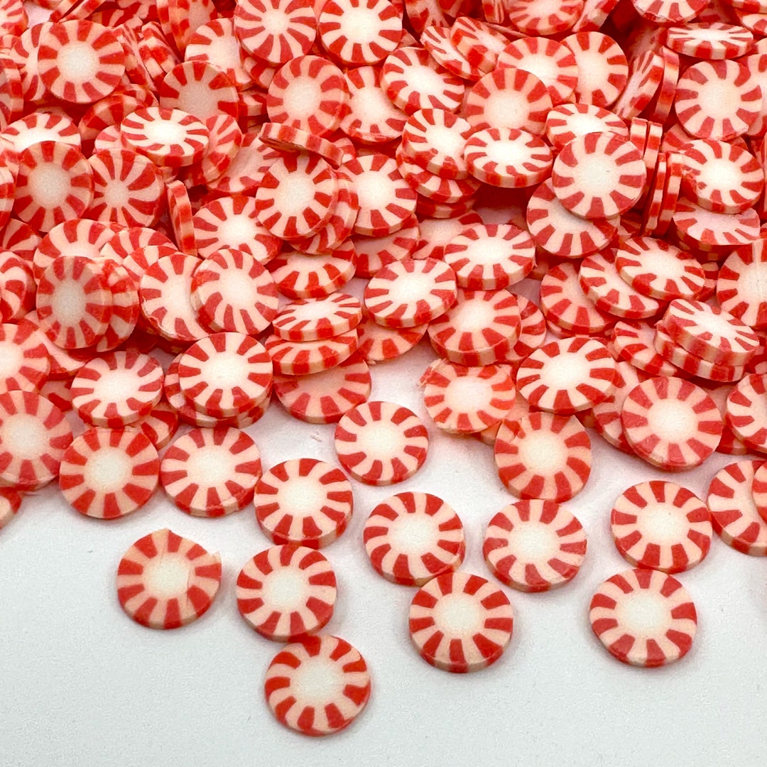 Peppermint Shape Glitter, Christmas Candy Cane Peppermint Solvent ...