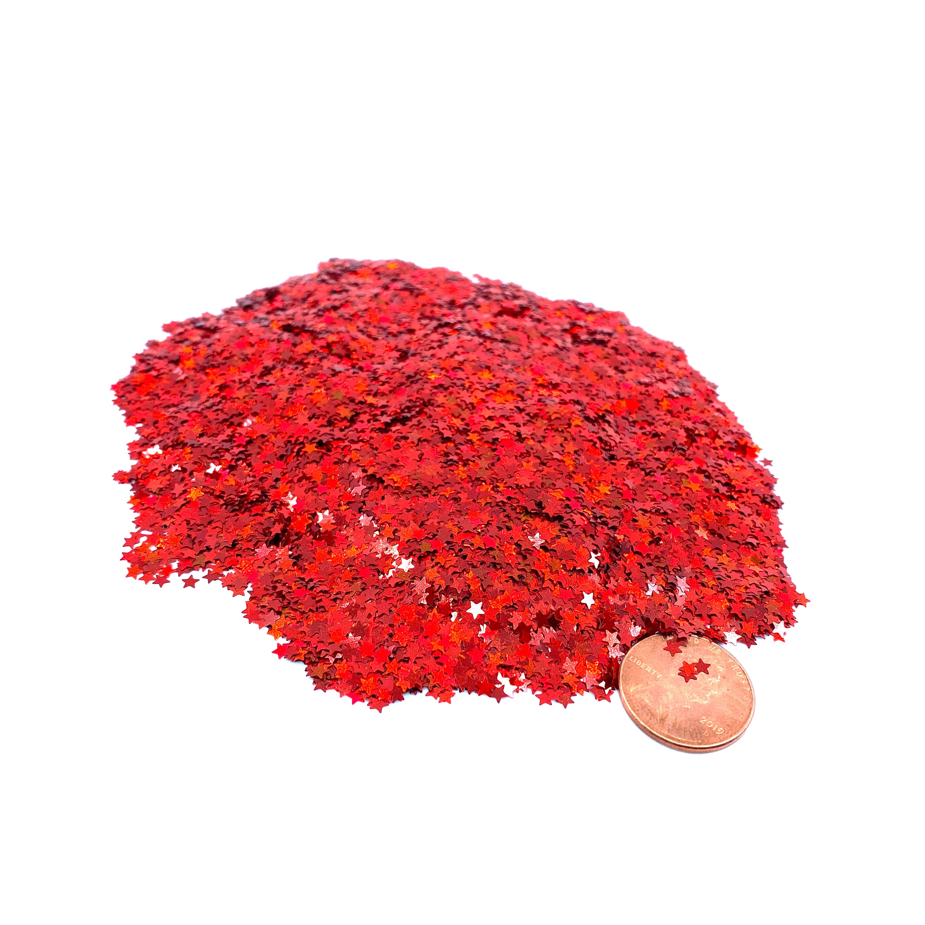 Little Red Star Shape Glitter Solvent Resistant for Tumblers - Etsy