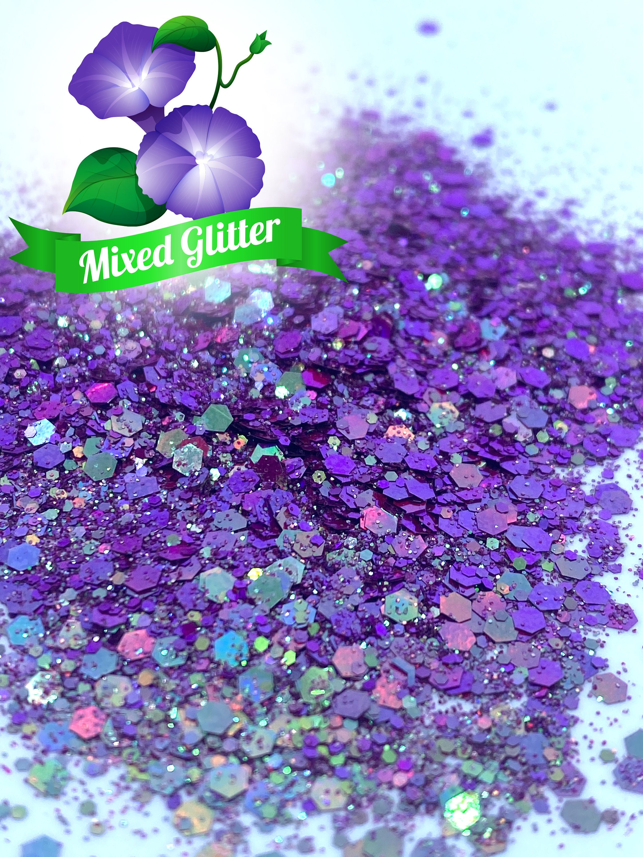 Purple Ivy Color Shifting Mixed Glitter Purple Green Tint - Etsy