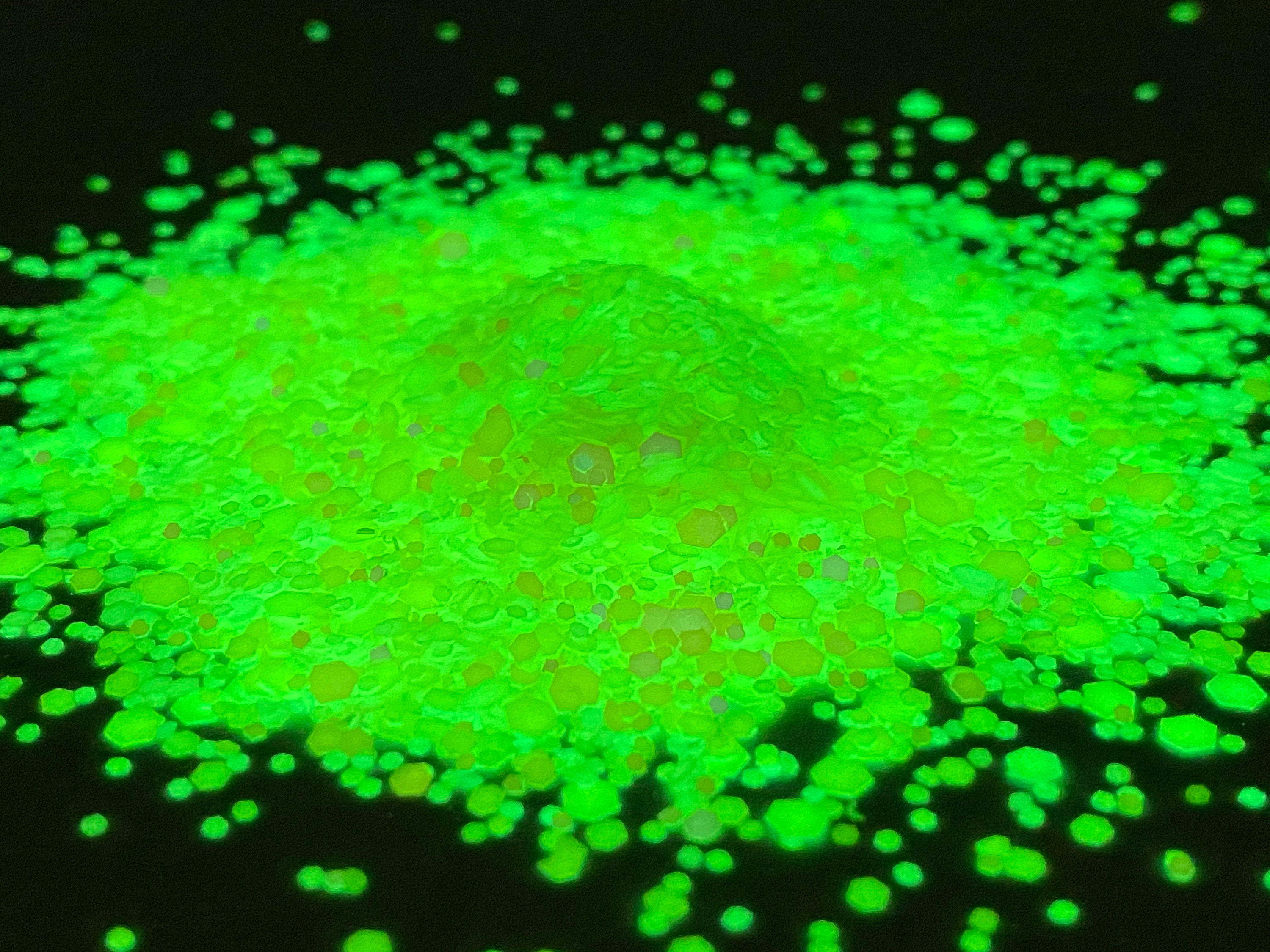 Glow in the Dark Yellow Mixed Glitter Solvent Resistant - Etsy