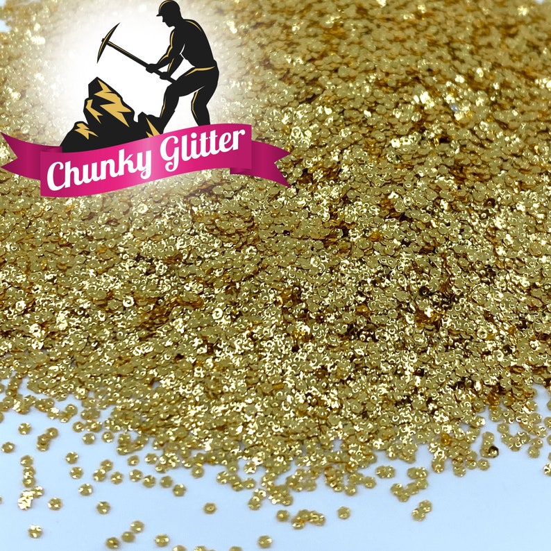 Goldmine Gold Foil Type Chunky Glitter Solvent Resistant | Etsy