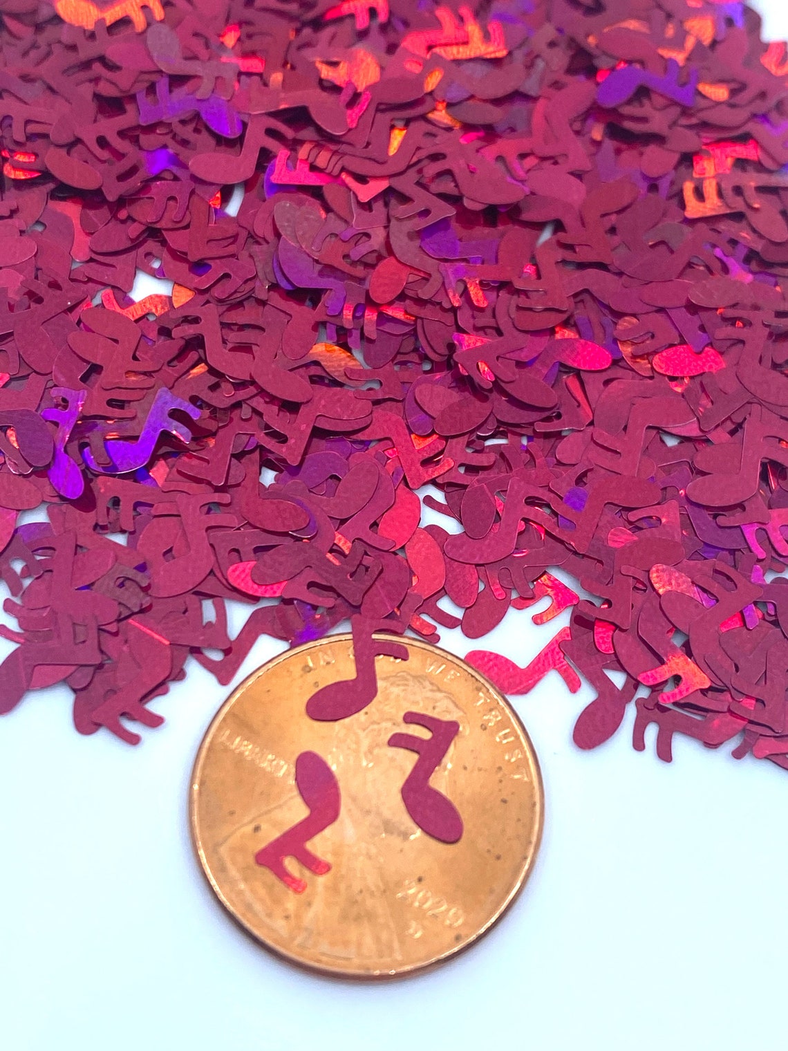 Pink Music Note Shape Glitter Solvent Resistant Music Note - Etsy