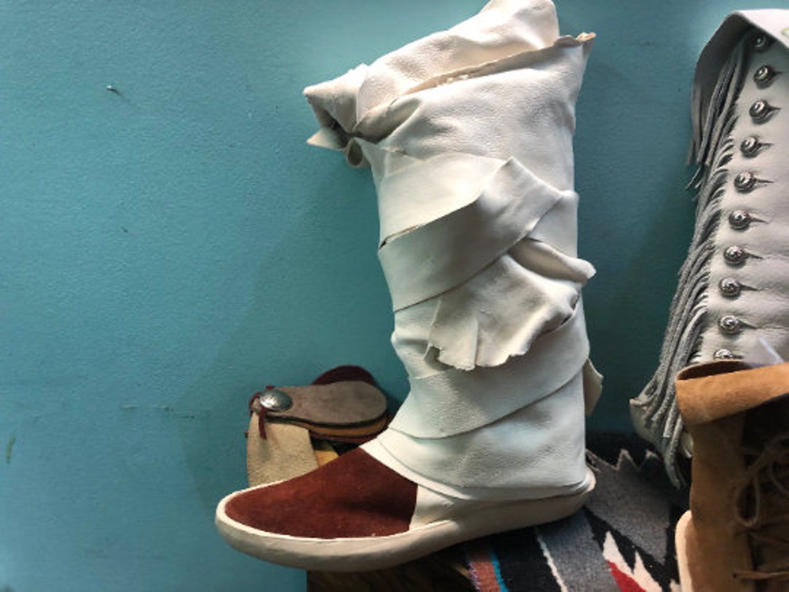 Pueblo Style Handmade Moccasins - Etsy
