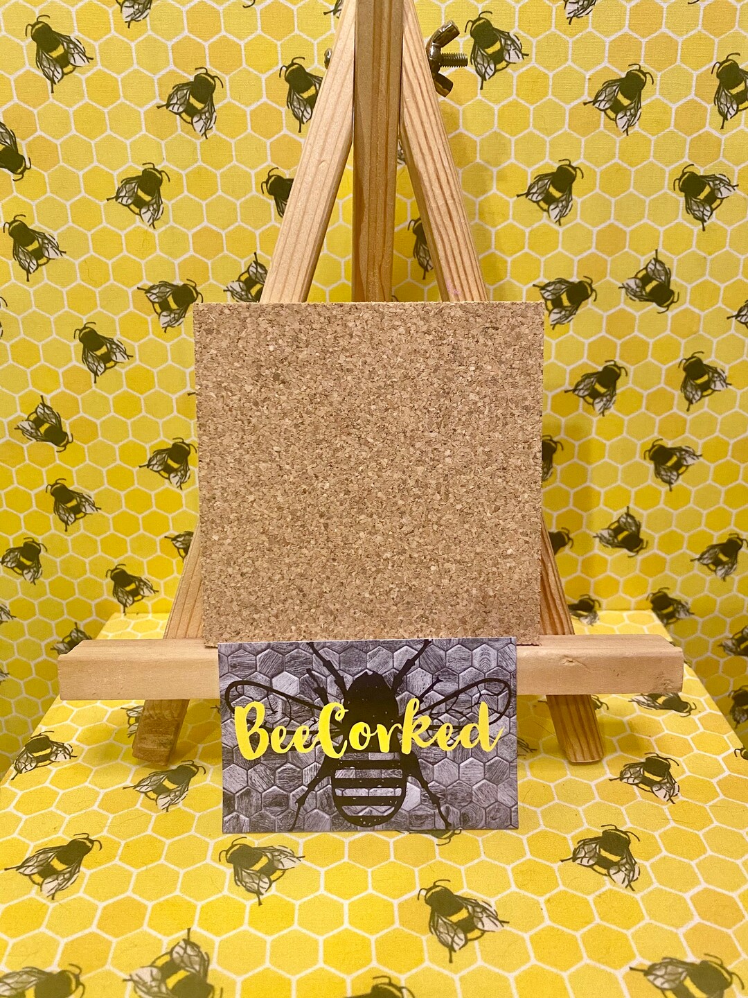 10CM CORK SAMPLE BLOCK Single Cube Customisable Shaped Cork Pin Board ...