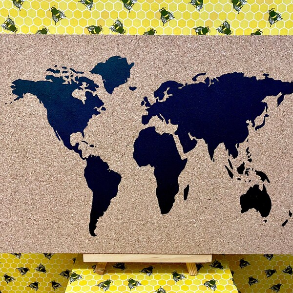 World Map Pin Board - Etsy UK