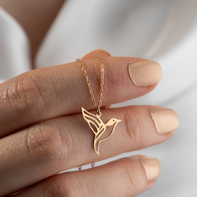 Hummingbird Necklace - Etsy