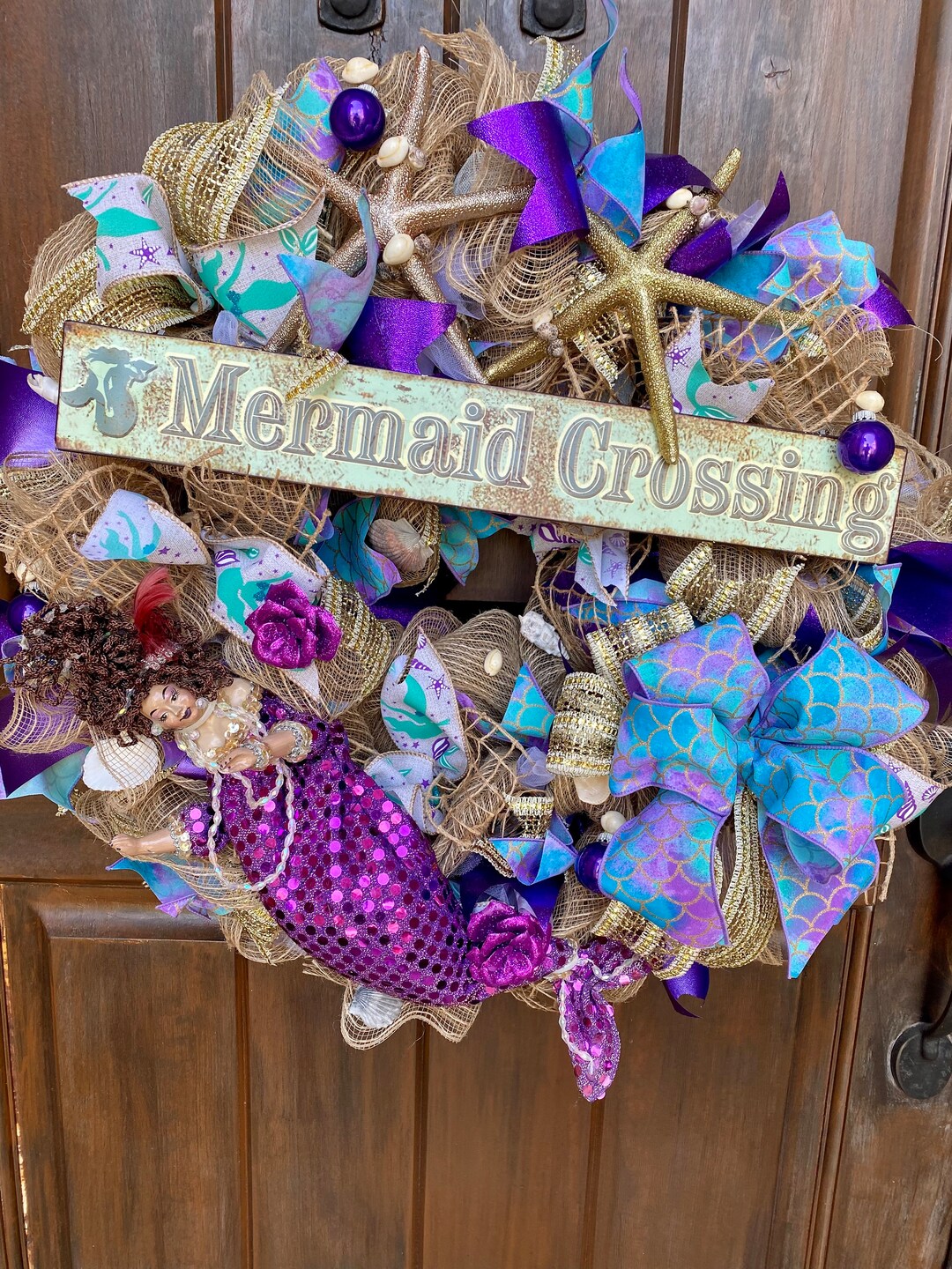 Mermaid Wreath, Tropical Wreath, Beach House Wreath, Condo Wreath ...
