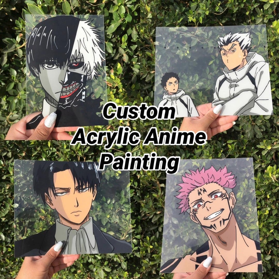 Custom Acrylic Anime Painting - Etsy