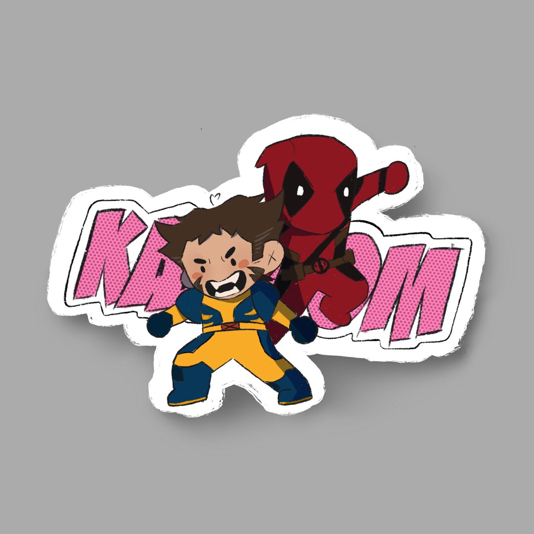 Deadpool + Wolverine Kaboom Sticker - Etsy