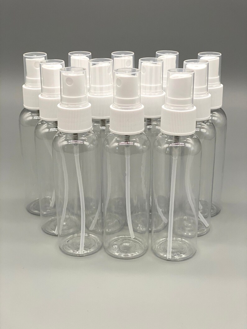 2 Oz. Clear Boston Round Refillable Spray Bottles pack of 12 Mist Spray ... 2 Oz. Clear Boston Round Refillable Spray Bottles pack of 12 Mist Spray ...