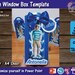 KEN Window Box Template/ Birthday Decoration/ Printable Template ...