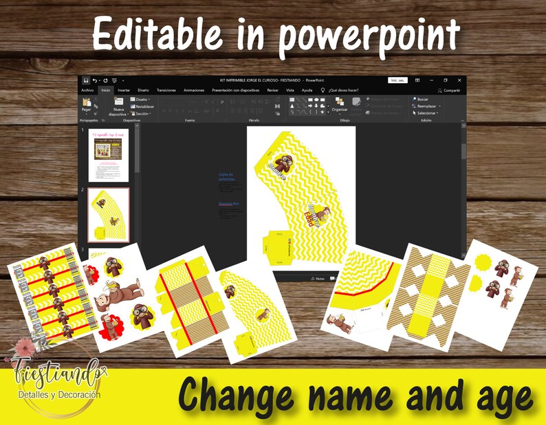 Curious George Printable Party Kit, Digital Kit, Birthday Party ...