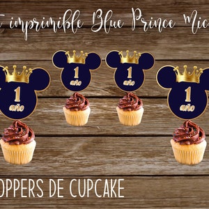 Blue Prince Mickey Mouse Custom Printable Party Kitblue - Etsy