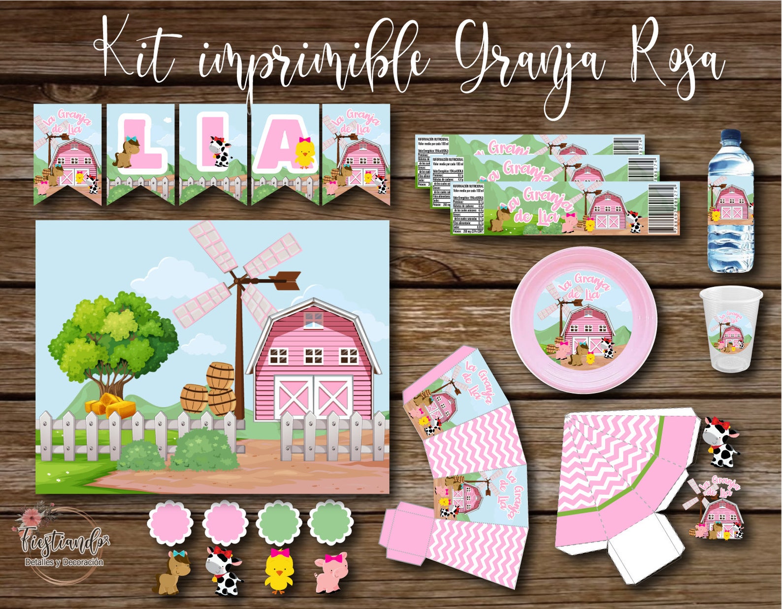 Farm Girl Party Printable Kit Personalized Farm Girl - Etsy