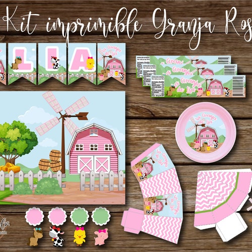 Farm Girl Party Printable Kit Personalized Farm Girl - Etsy