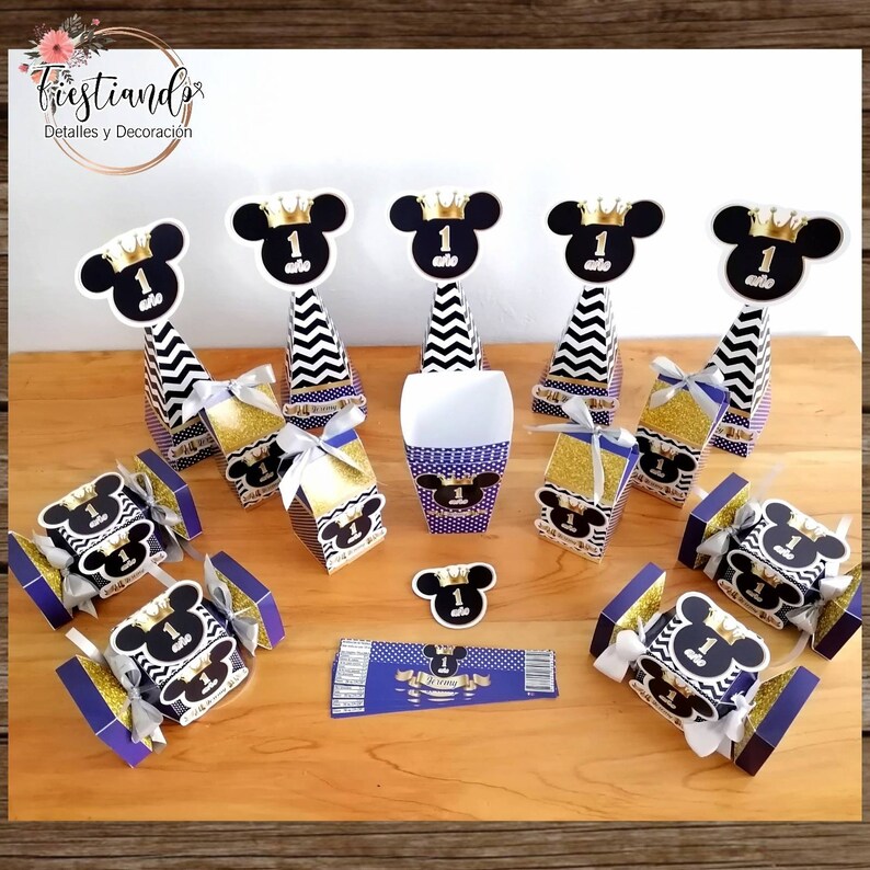 Blue Prince Mickey Mouse Custom Printable Party Kitblue - Etsy