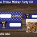 Blue Prince Mickey Mouse Custom Printable Party Kitblue - Etsy