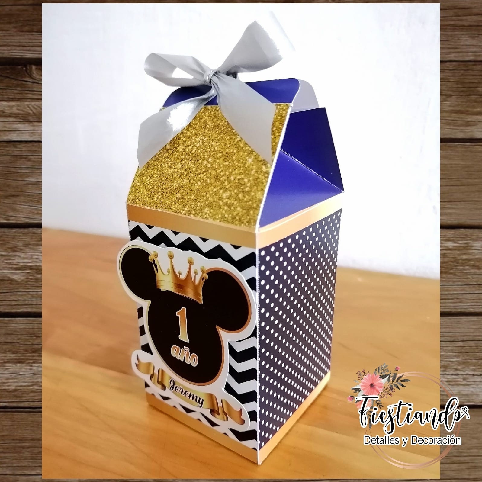 Printable Blue Prince Mickey Mouse Milk Box / Prince Mickey Birthday ...