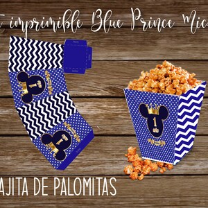 Blue Prince Mickey Mouse Custom Printable Party Kitblue - Etsy
