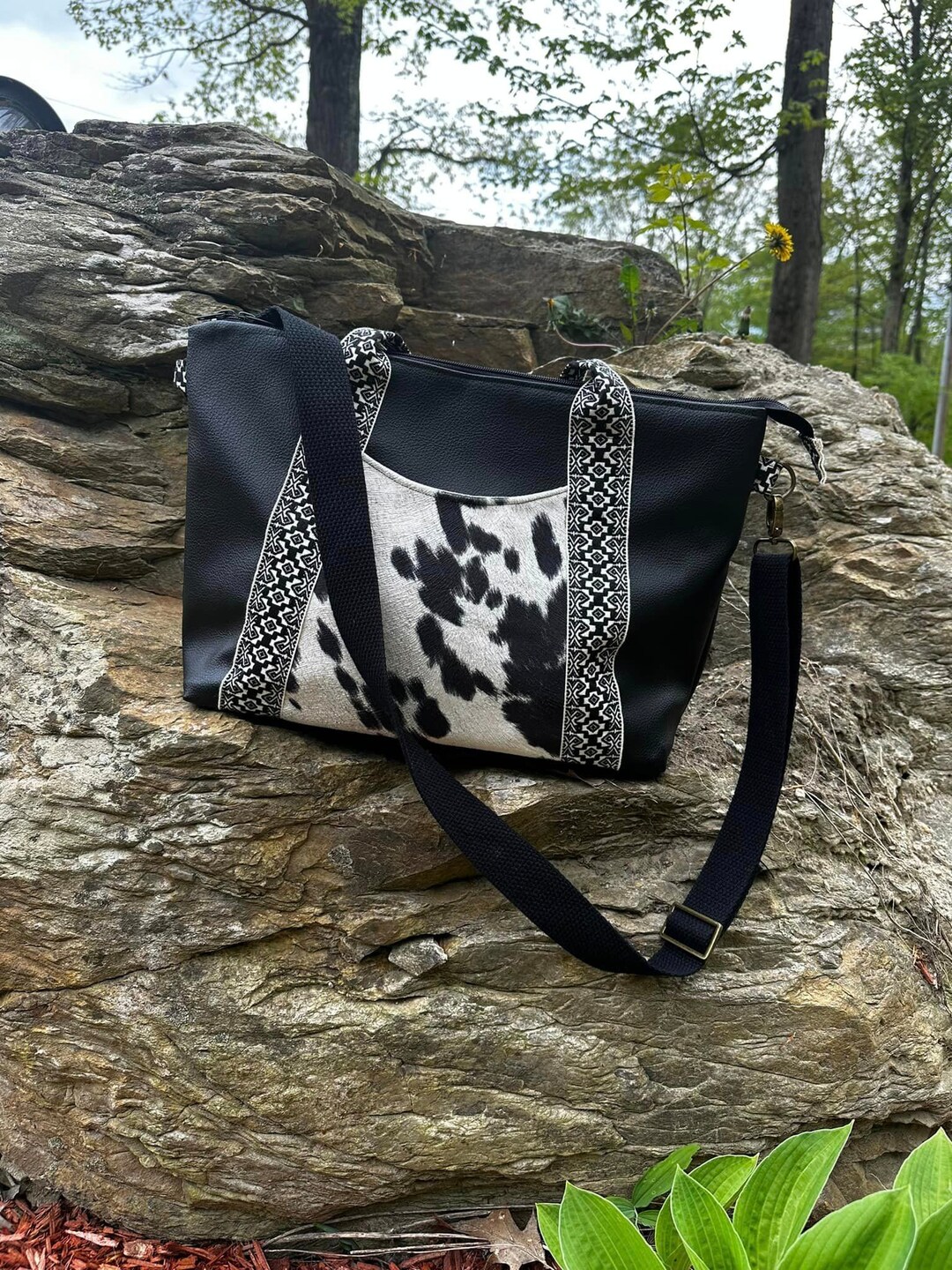 Oxbow Tote noodle-head Pattern in Cow Pattern - Etsy